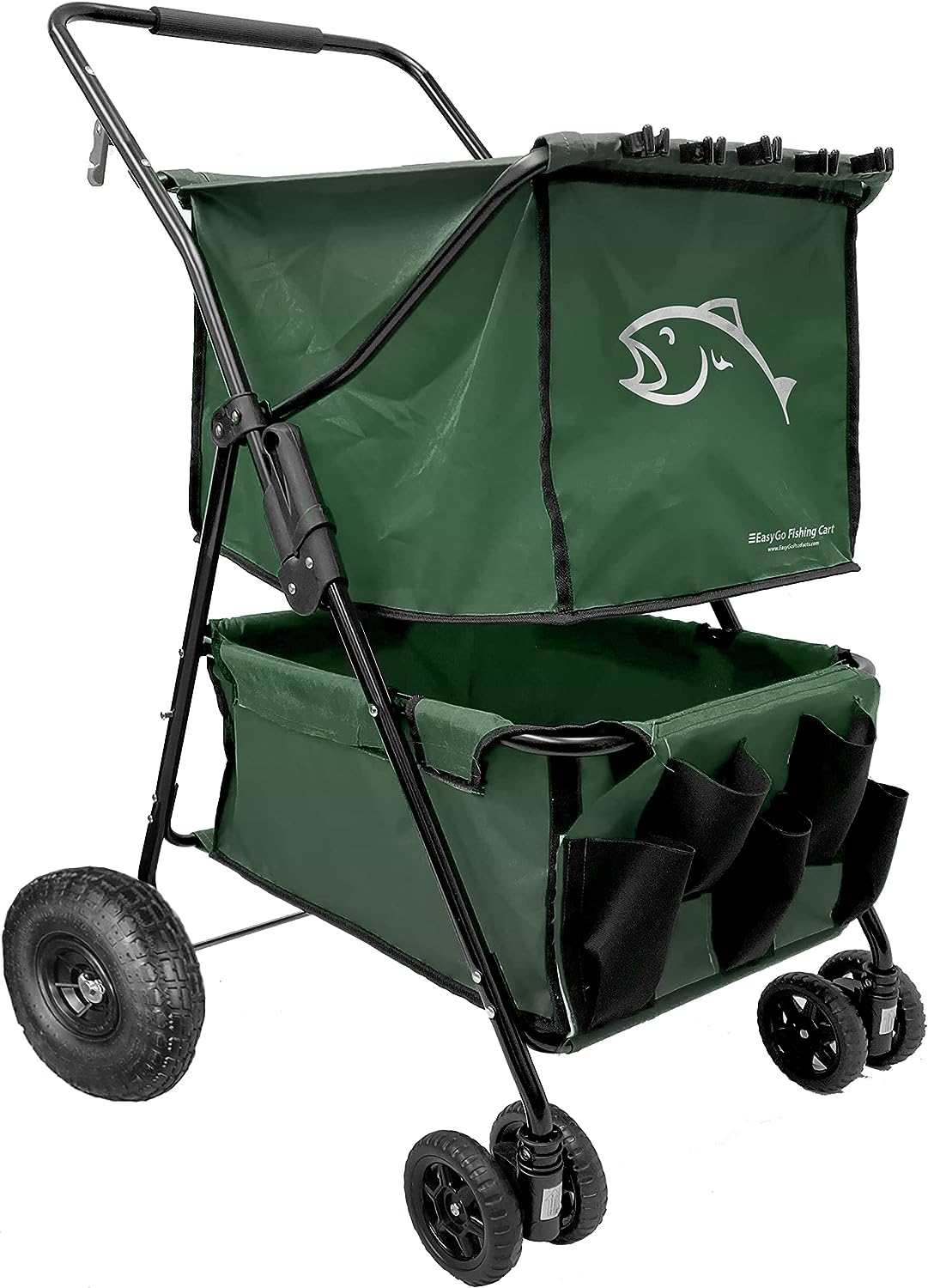 fishing-cart-wagon-holds-5-fishing-poles-portable-large-air-rubber ...